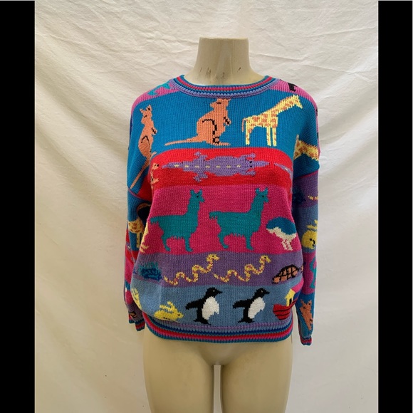 Christine Foley | Sweaters | Vtg Christine Foley Sz Small Multicolored ...